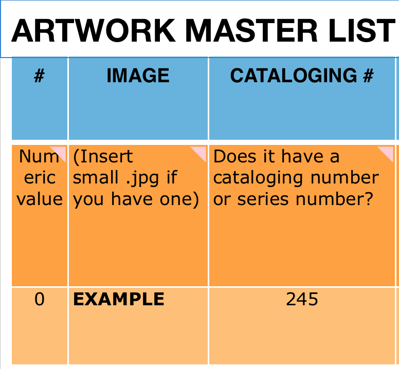 Keep Track Of Your Artwork With This FREE Artwork Inventory & Sales ...