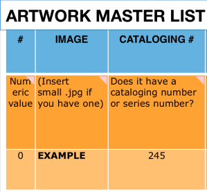 Keep Track Of Your Artwork With This FREE Artwork Inventory & Sales ...
