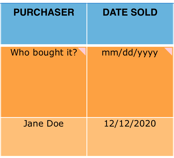 Keep Track Of Your Artwork With This FREE Artwork Inventory & Sales ...