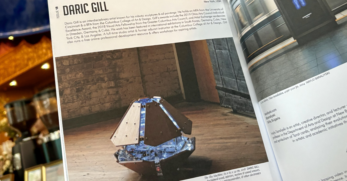 ‘The Shy Machine’ by Daric Gill, in ISSUE 18 Al-Tiba9 Magazine | Daric Gill Studios